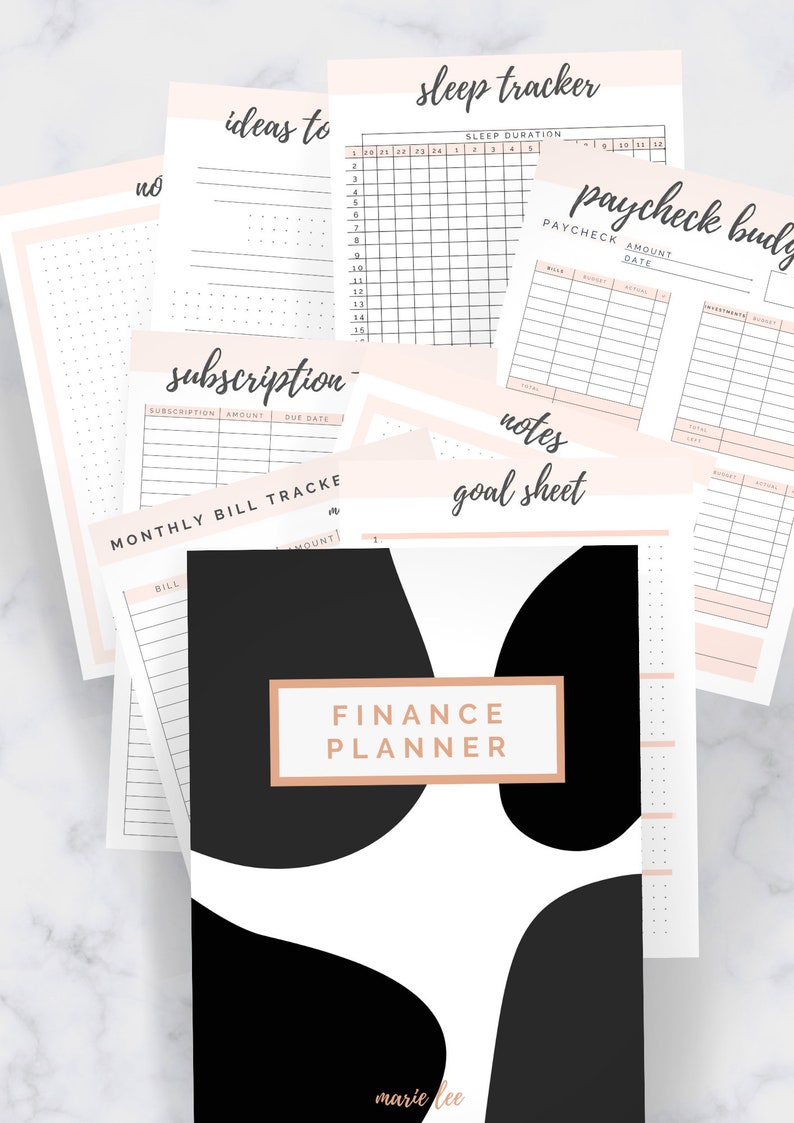 Digital Budget Planner, Digital Finance Planner, Monthly Budget ...