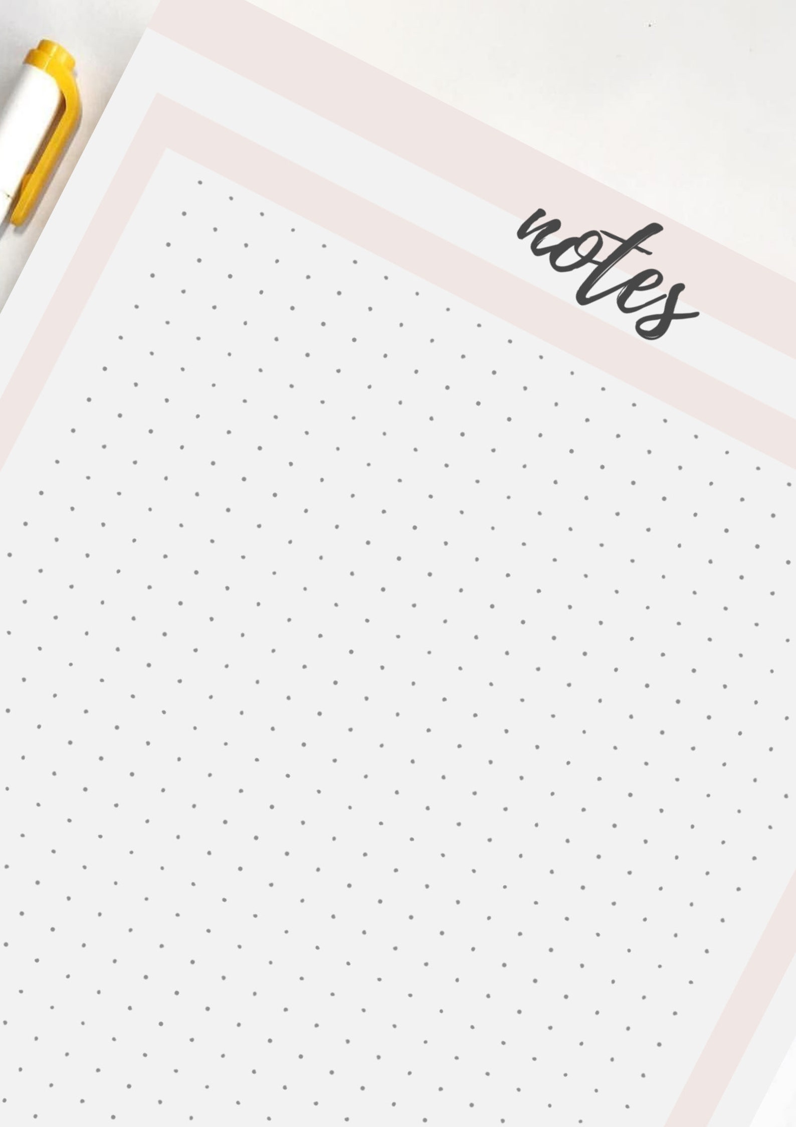 Minimal Notes Printable Dotted Note Paper Notes Page - Etsy