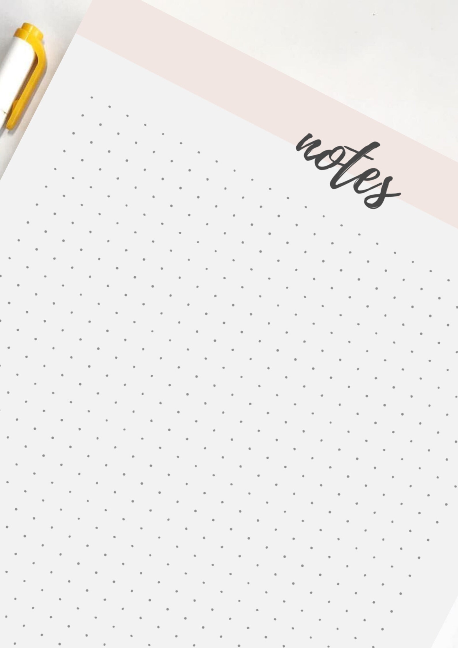 Minimal Notes Printable Dotted Note Paper Notes Page | Etsy