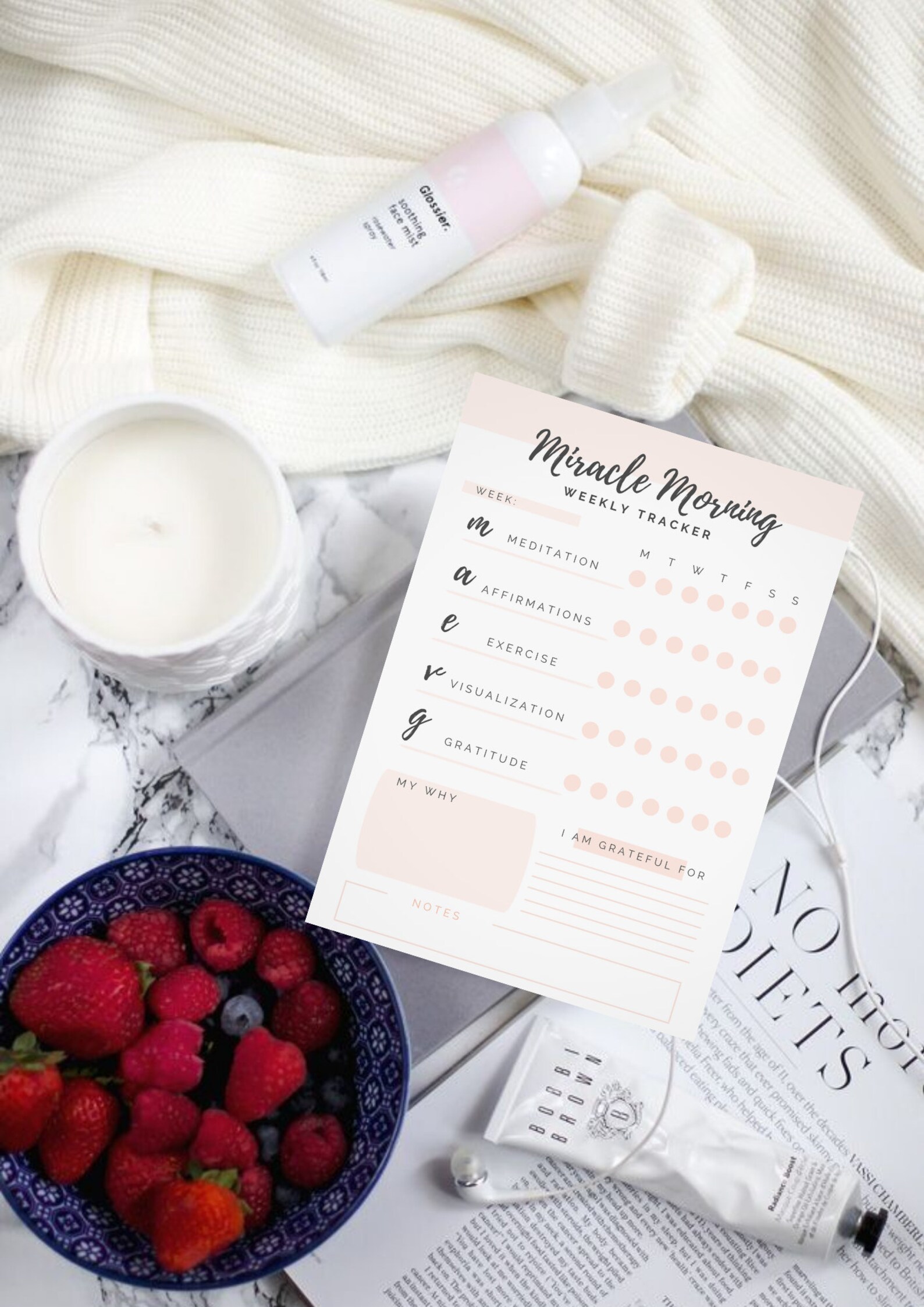 MIRACLE MORNING JOURNAL Weekly Miracle Morning Tracker, the Miracle ...