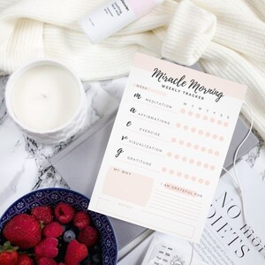 MIRACLE MORNING JOURNAL Weekly Miracle Morning Tracker, the Miracle ...