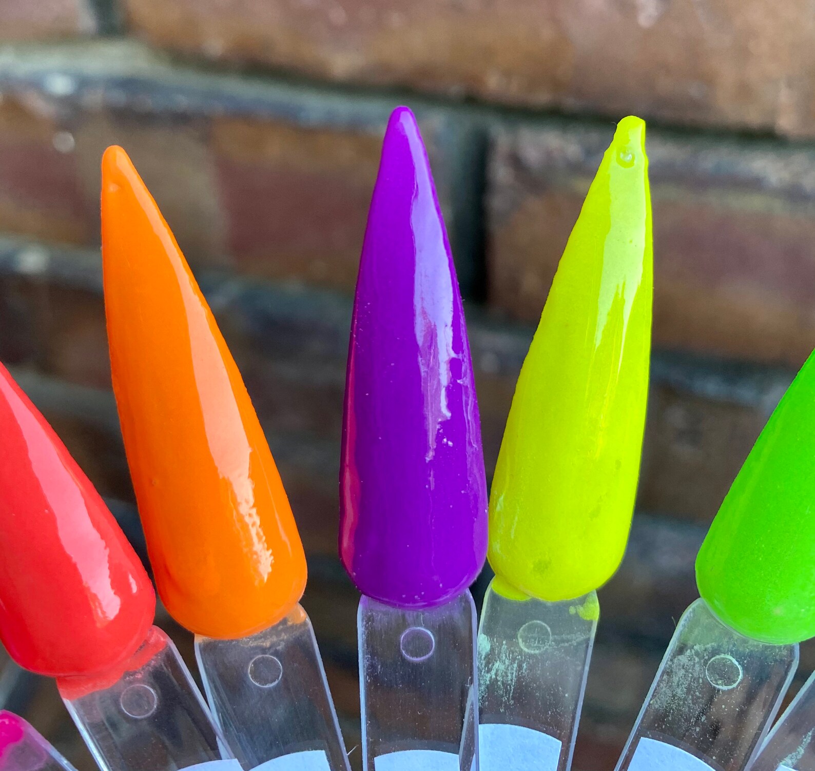 80s Colors Neon Nail Dip Powders - Etsy
