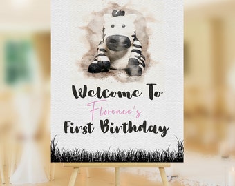 Zebra Welcome Sign - Etsy