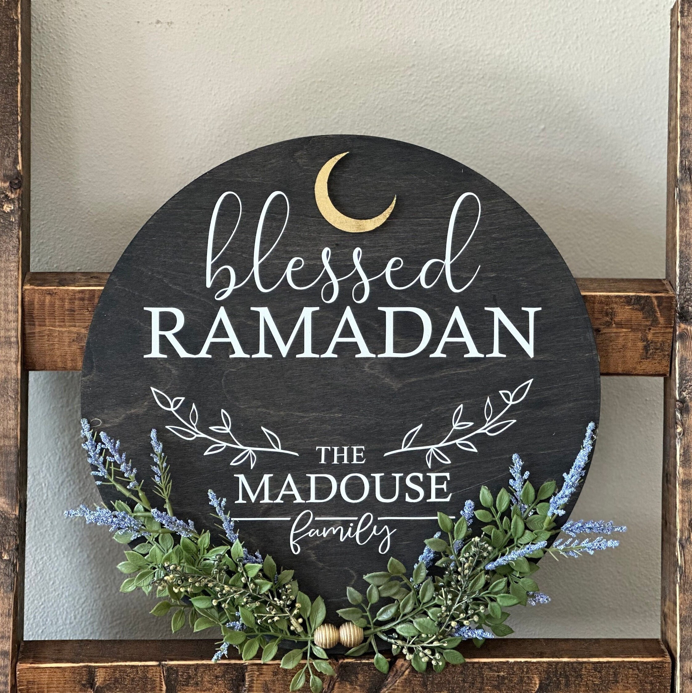 Ramadan Sign - Ramadan Mubarak - Blessed Ramadan - Ramadan Door Sign ...