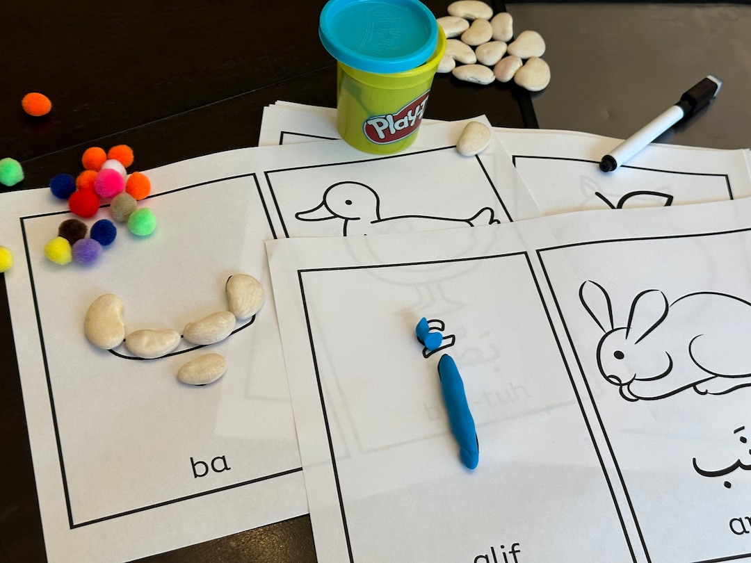 Arabic Letters - Arabic Montessori- Arabic Letters Activity Pack ...