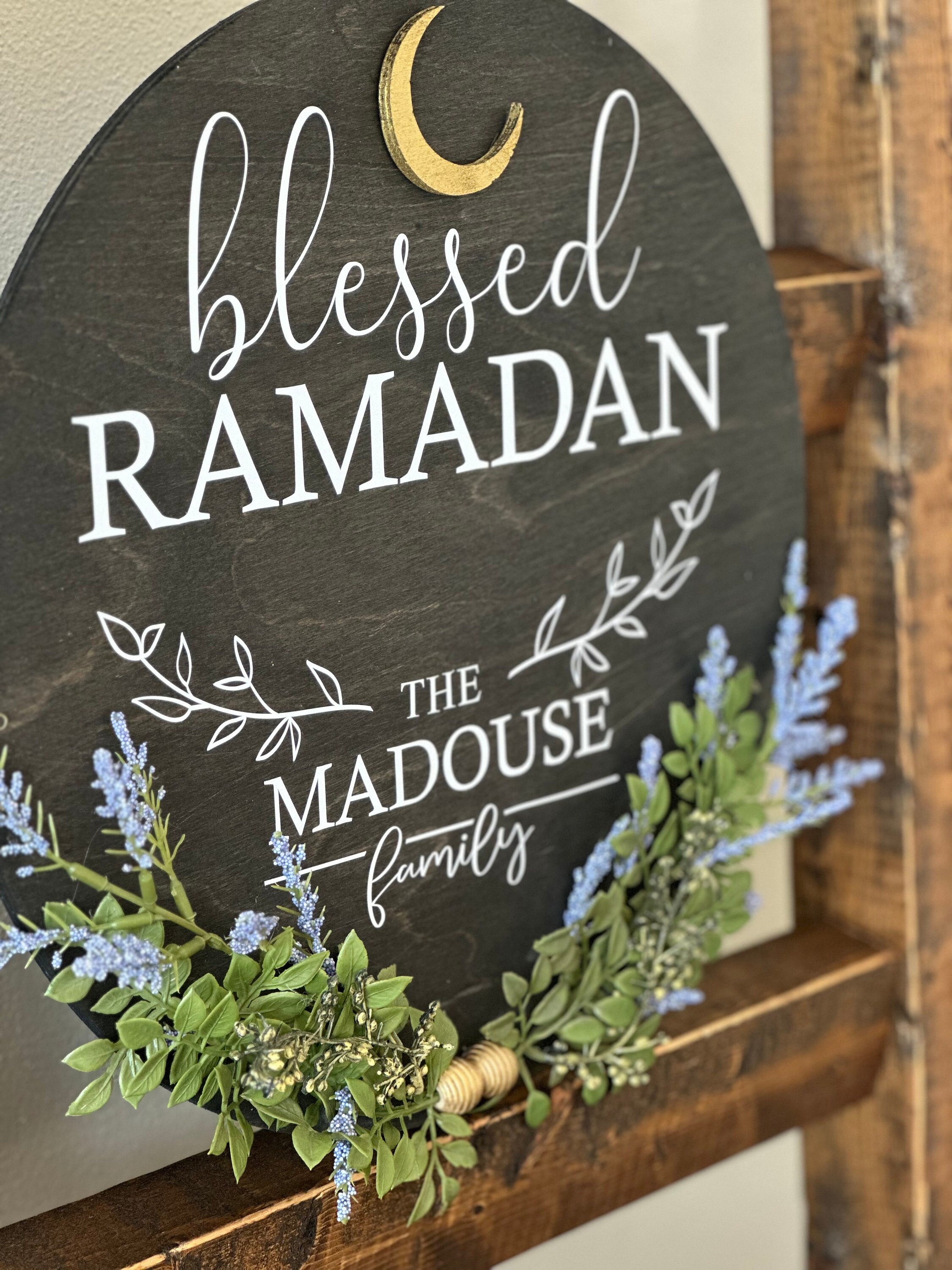 Ramadan Sign - Ramadan Mubarak - Blessed Ramadan - Ramadan Door Sign ...