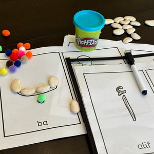 Arabic Letters - Arabic Montessori- Arabic Letters Activity Pack ...