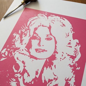Dolly Parton A3 Original Lino Print - Etsy
