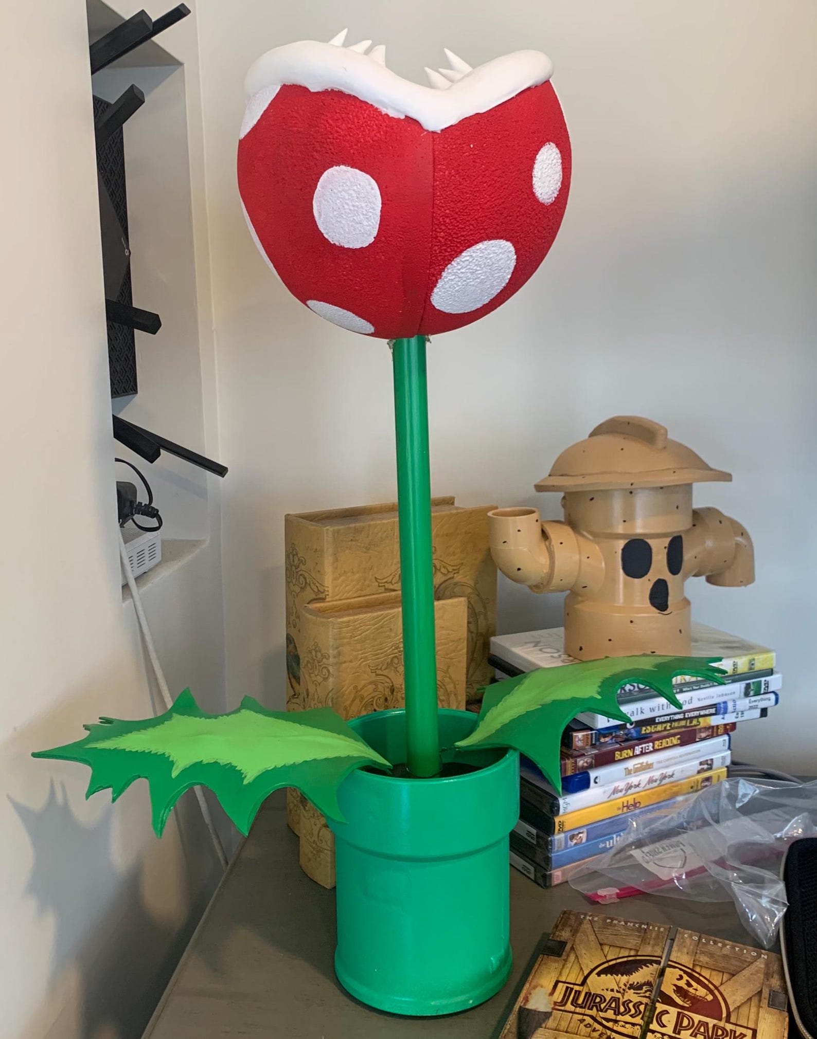 Made to Order Mario Piranha Plants PVC Pipe & Foam Shelf Piece - Etsy