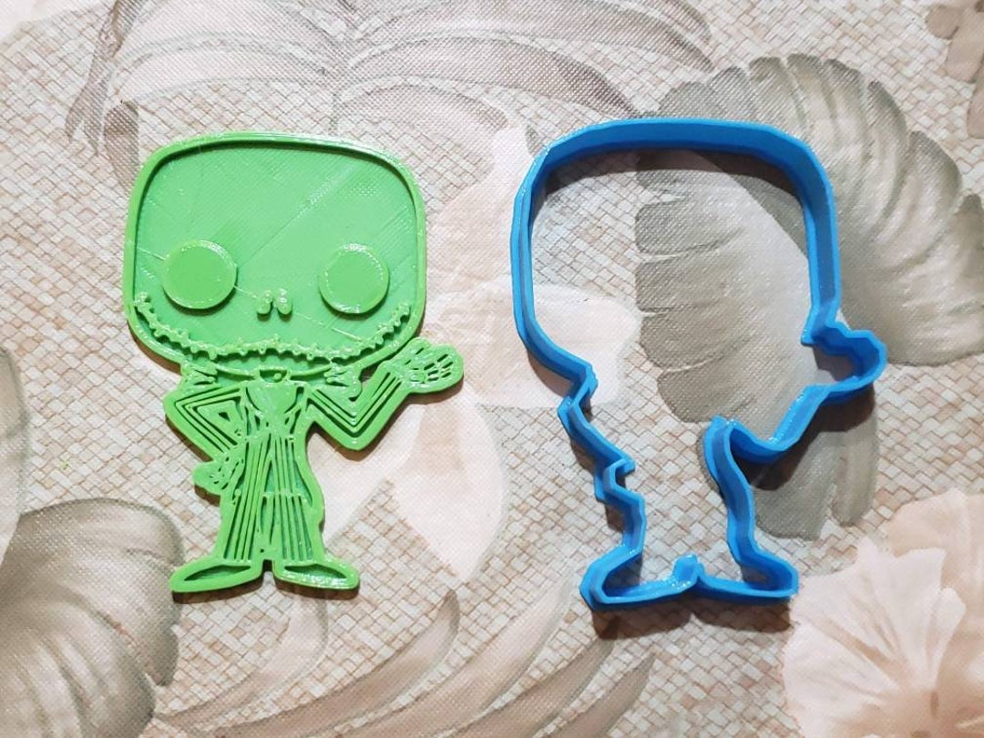 Jack Skellington Cookie Cutter With Detail Impression Disc/nightmare ...