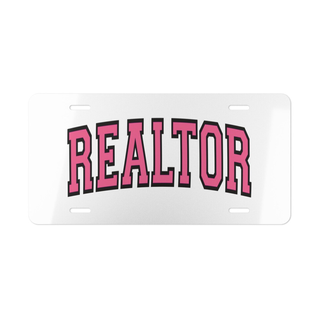 REALTOR License Vanity Plate, Realtor Gifts, Real Estate Gifts - Etsy