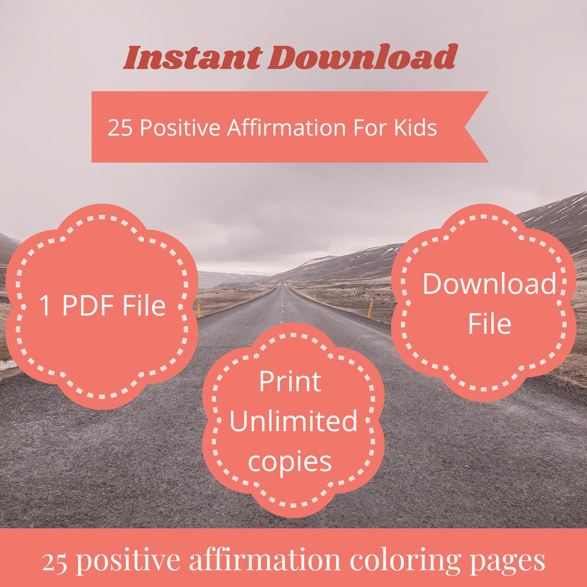 Printable Coloring Pages for Toddlers 25 Positive Affirmation - Etsy