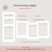 Printable Accounting Ledger Book, Account Tracker and Ledger Sheets for ...
