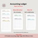 Accounting Ledger Printable, Account Tracker Expenses for Small ...