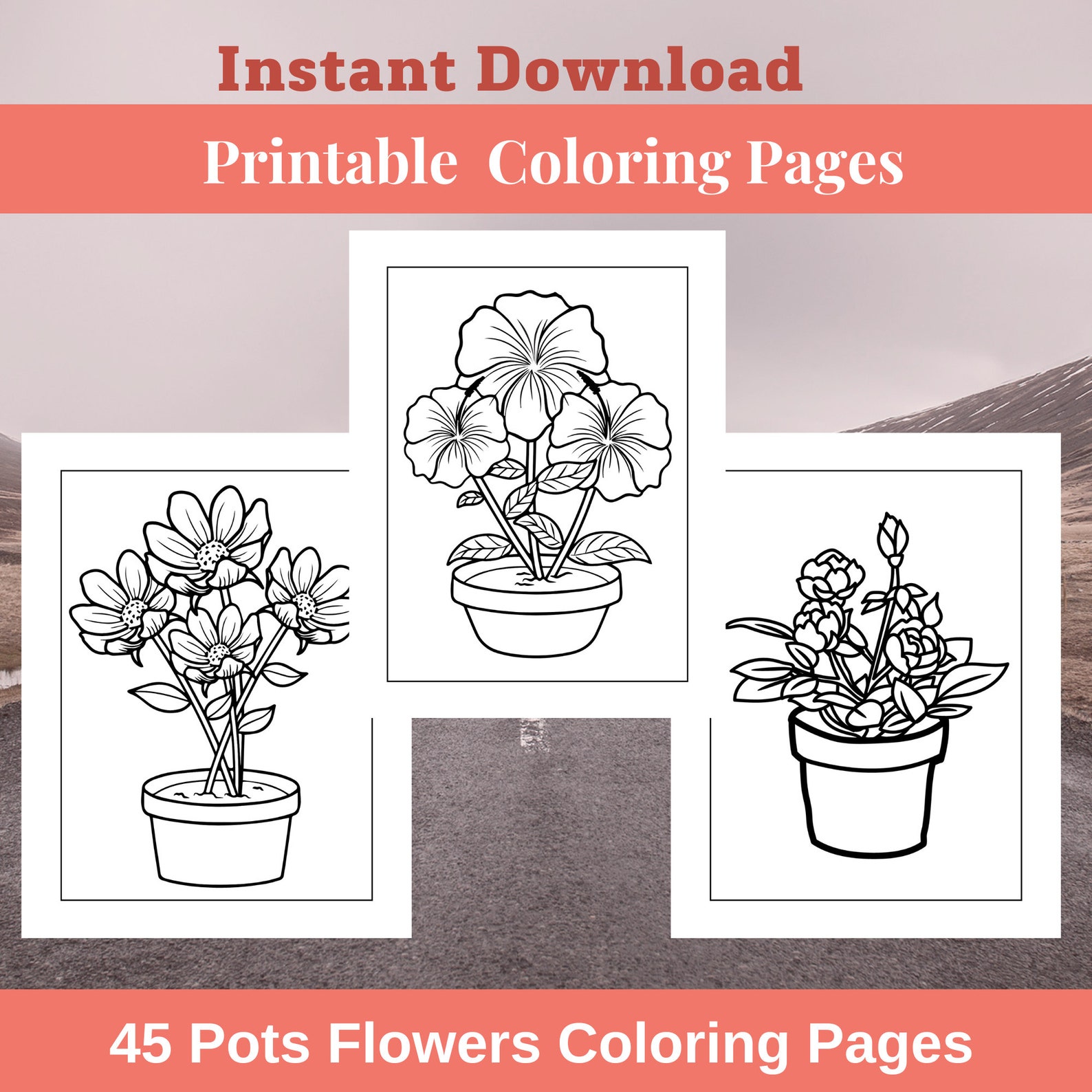 Indoor Plants Coloring Pages, Plant Mom Coloring Book (PDF) - Etsy