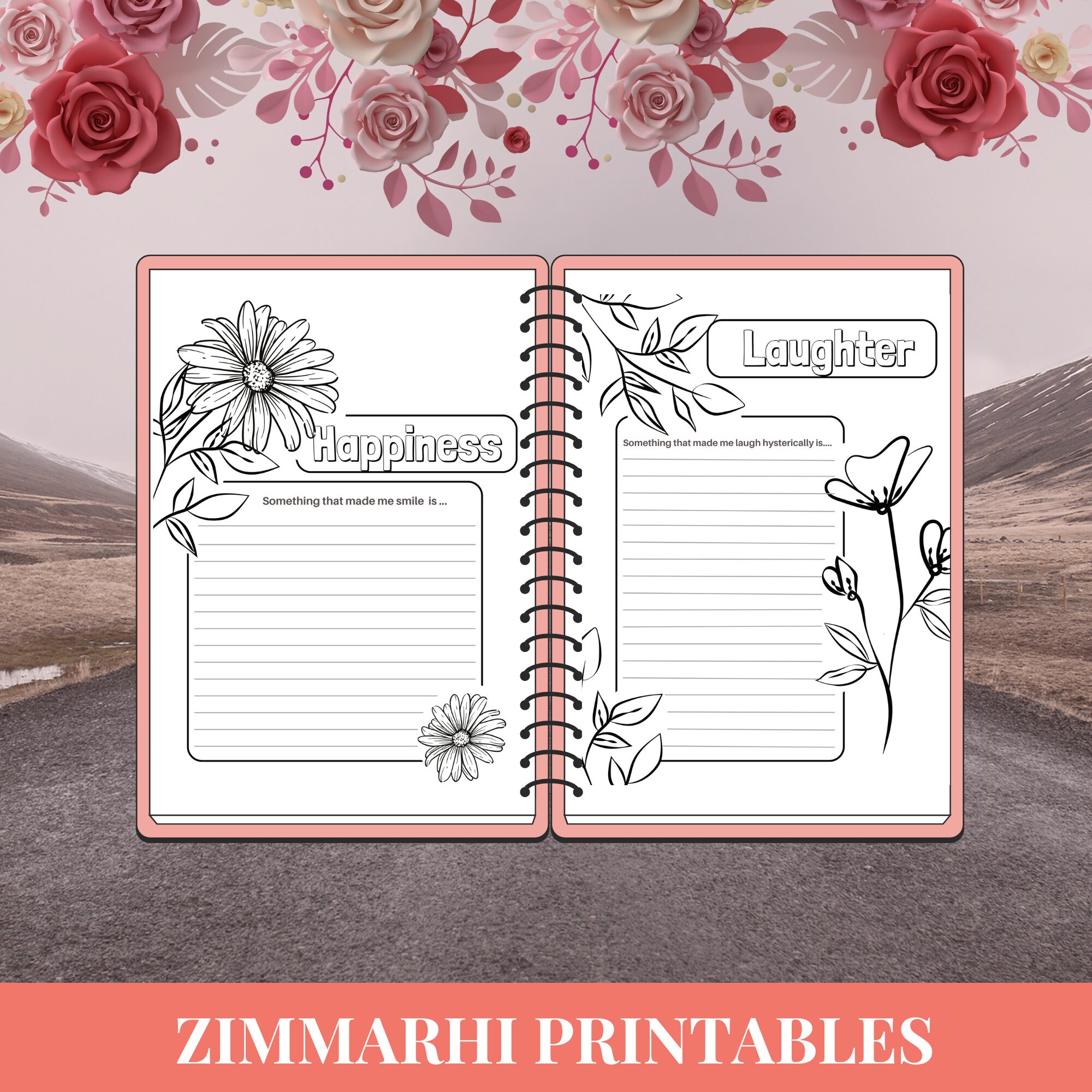 Self-care Journal Coloring Pages for Adults & Teens, Self-love Journal ...