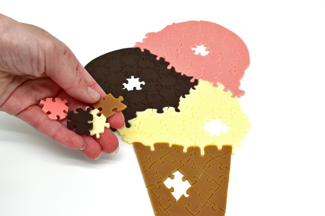 Ice Cream Jigsaw Puzzle - Challenging and Unique Acrylic Puzzle | Fun ...