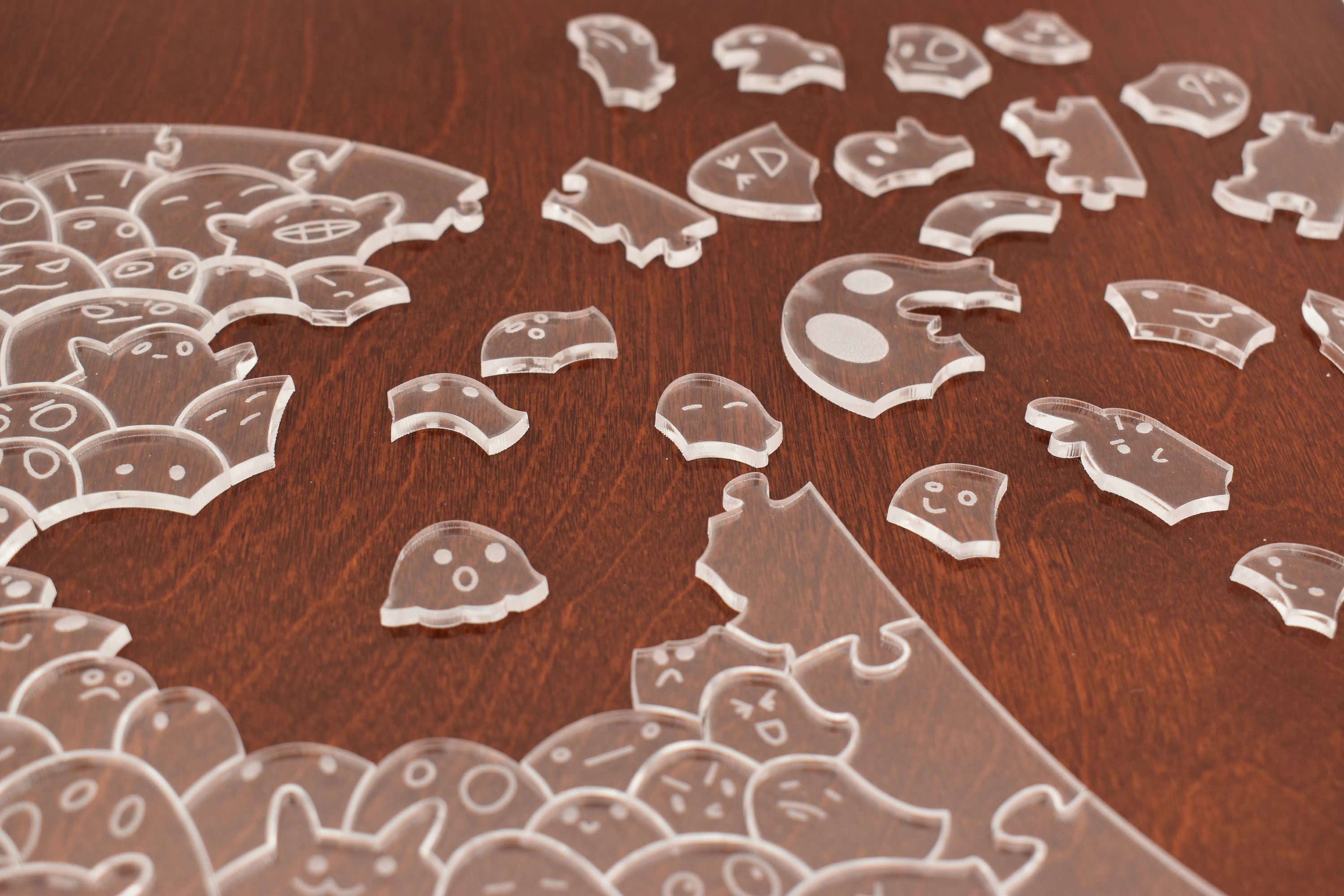 Acrylic Ghost Jigsaw Puzzle - Unique 200 Piece Challenge - Etsy