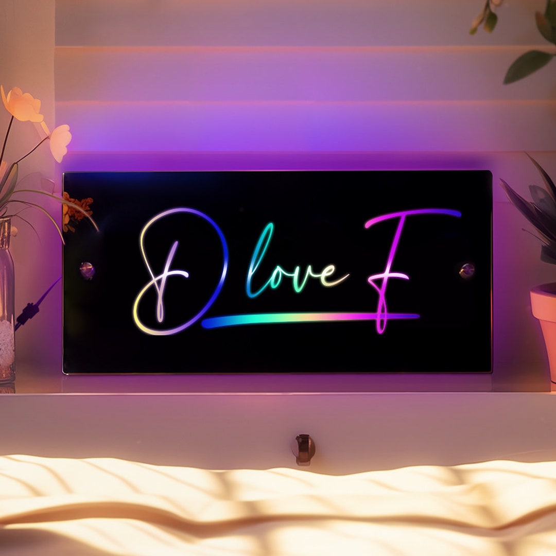 Personalized Name Mirror Light up Mirror/shatterproof/his&hers/gift ...