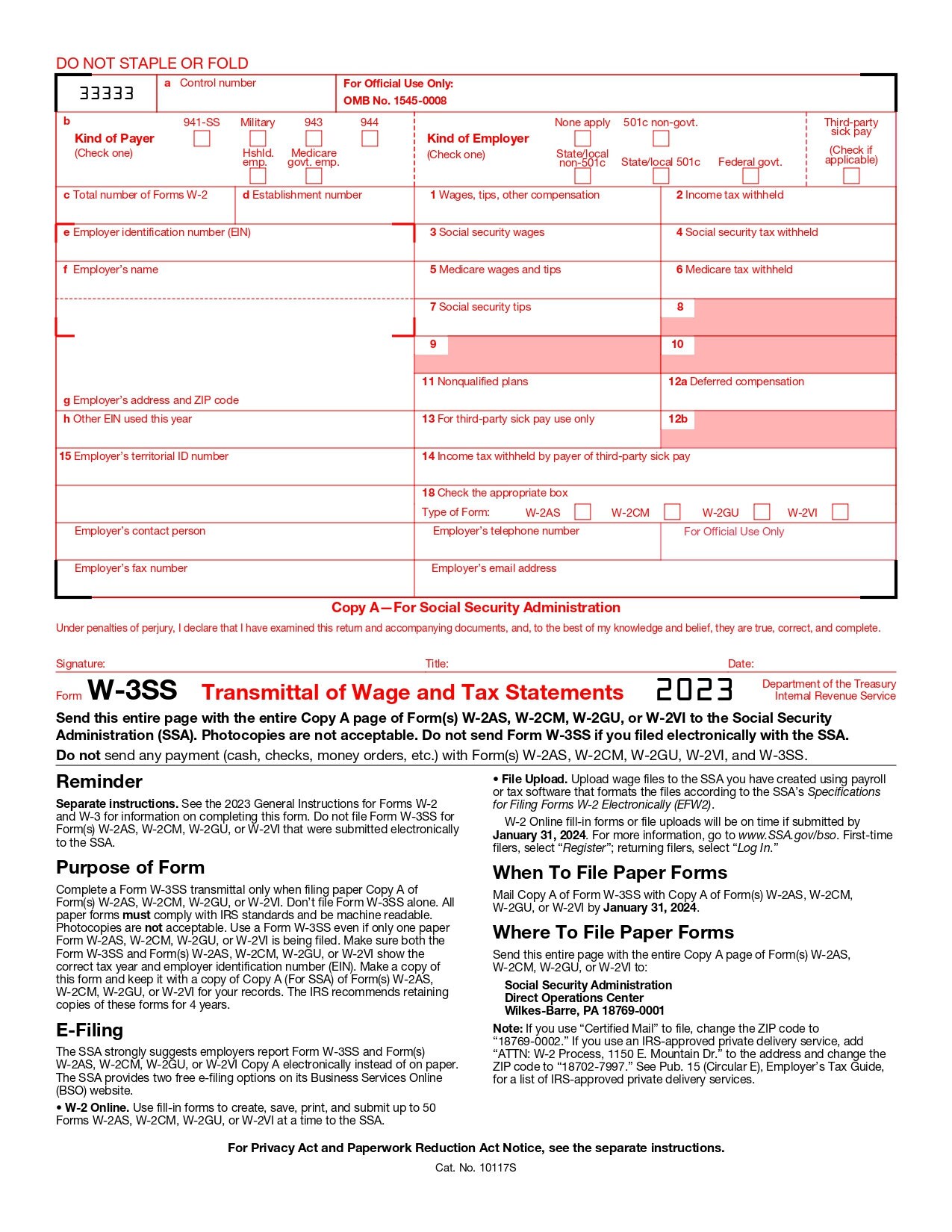 Fillable W2 and W3 Tax Forms 2023 Editable - Etsy
