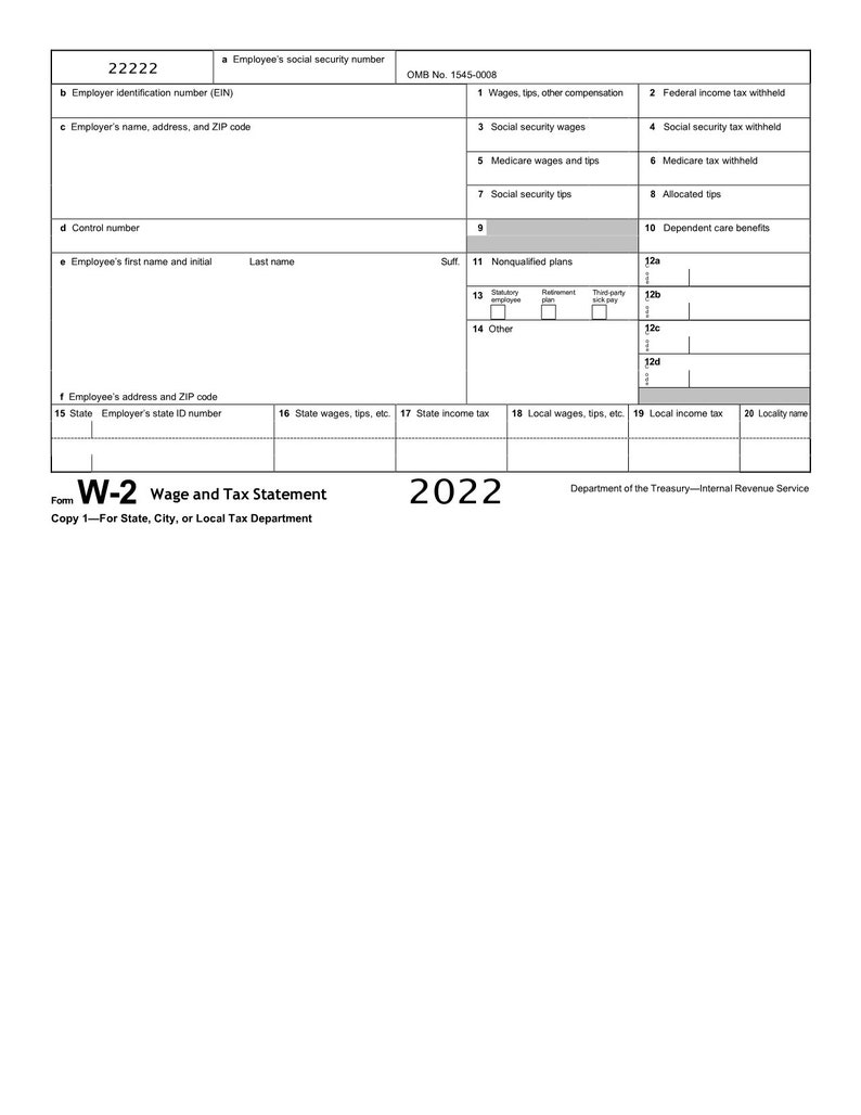 W2 and W3 Forms 2022 EDITABLE - Etsy
