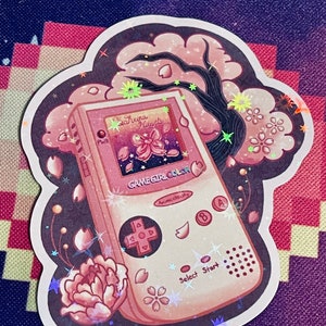 Gamegirl Color: Sakura Version HOLOGRAPHIC Sticker - Etsy