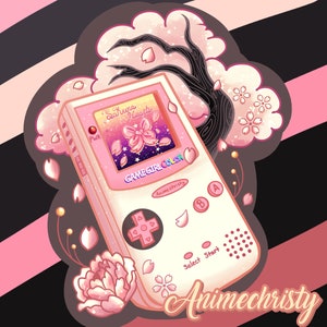Gamegirl Color: Sakura Version HOLOGRAPHIC Sticker - Etsy