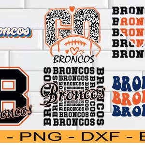 Team Mascot Svg, Broncos Team Svg, Stacked Broncos SVG, Broncos Mascot ...