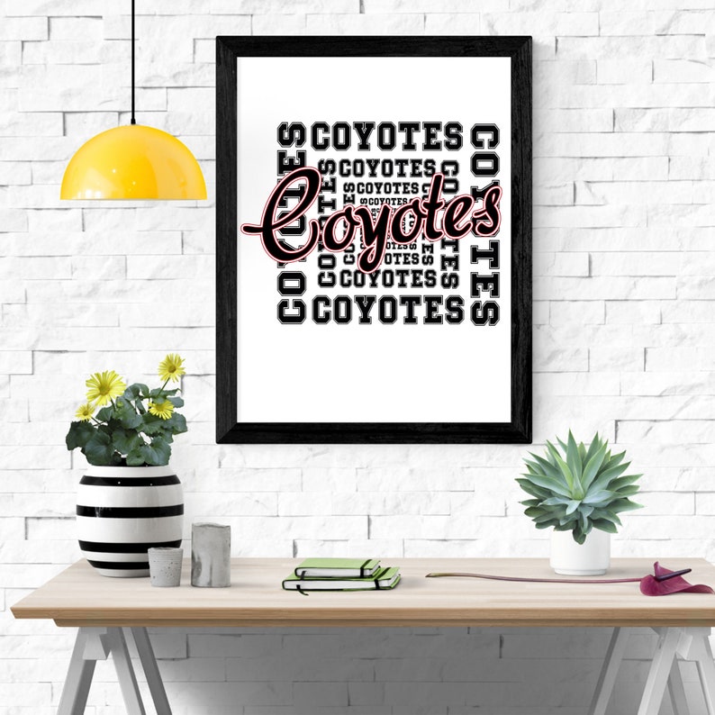 Coyotes Team Mascot SVG Bundle (digital Files) - Etsy