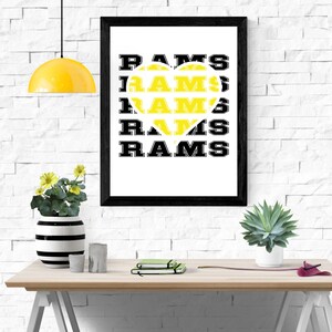 Rams Team Mascot SVG Bundle: Football Fan Graphics (digital Files) - Etsy