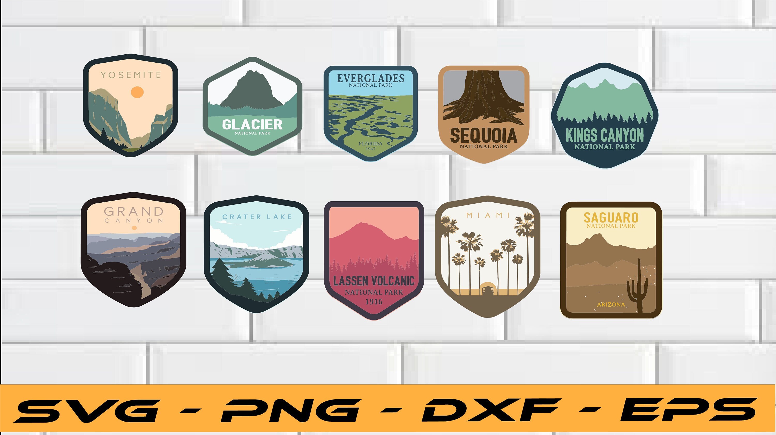 National Park Svg, National Park Art, Grand Canyon Svg, Yosemite ...