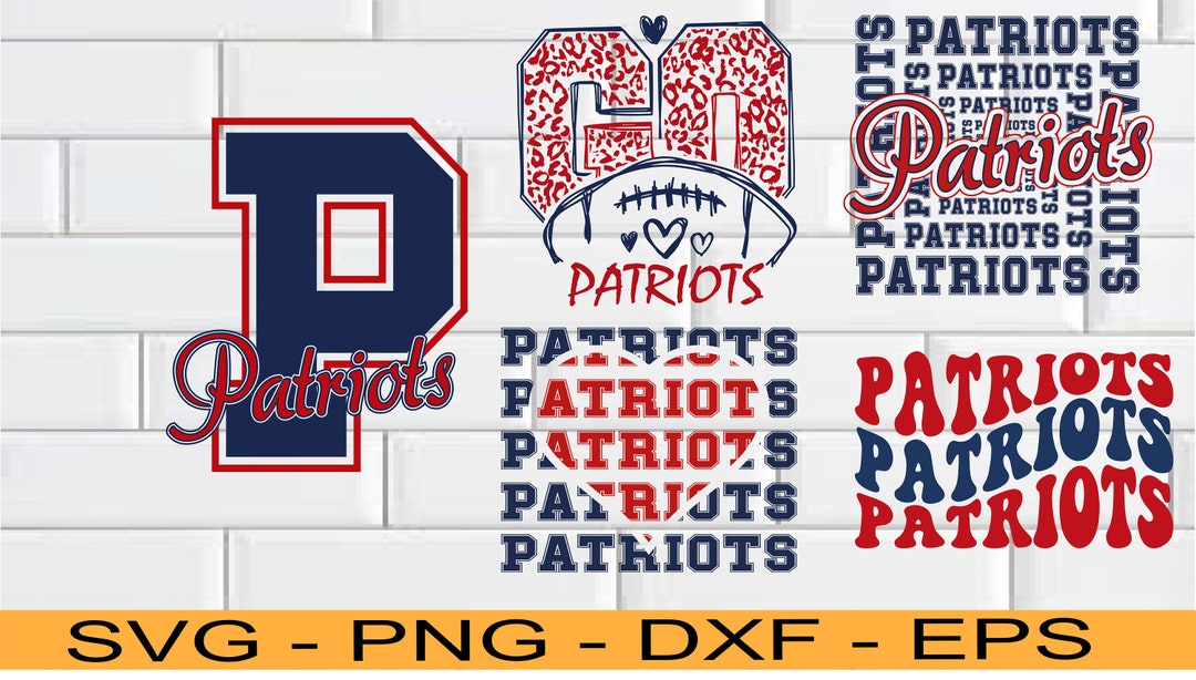 Patriots Team Mascot SVG: Retro Football Cheer Design (digital File) - Etsy