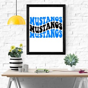 Mustangs Mascot SVG: School Spirit Typography (digital File) - Etsy