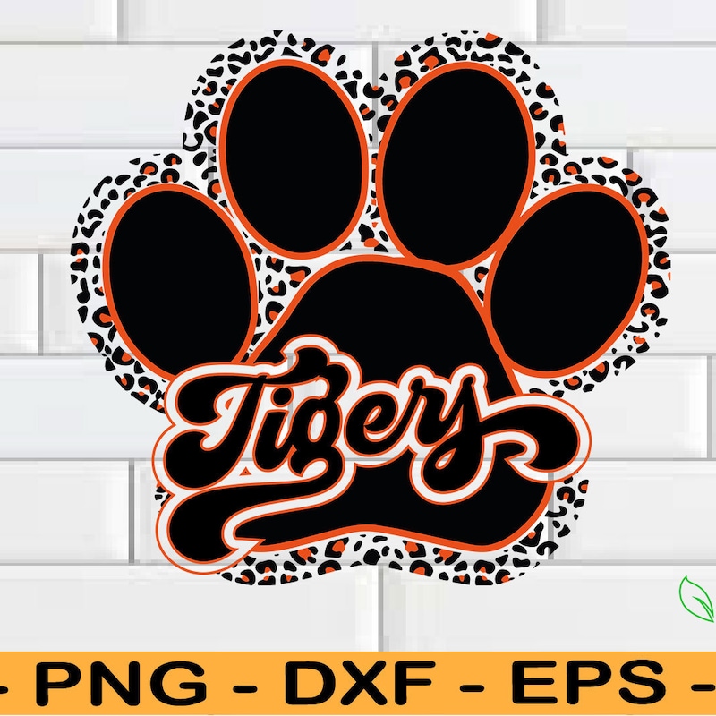 Tiger Paw Svg - Etsy