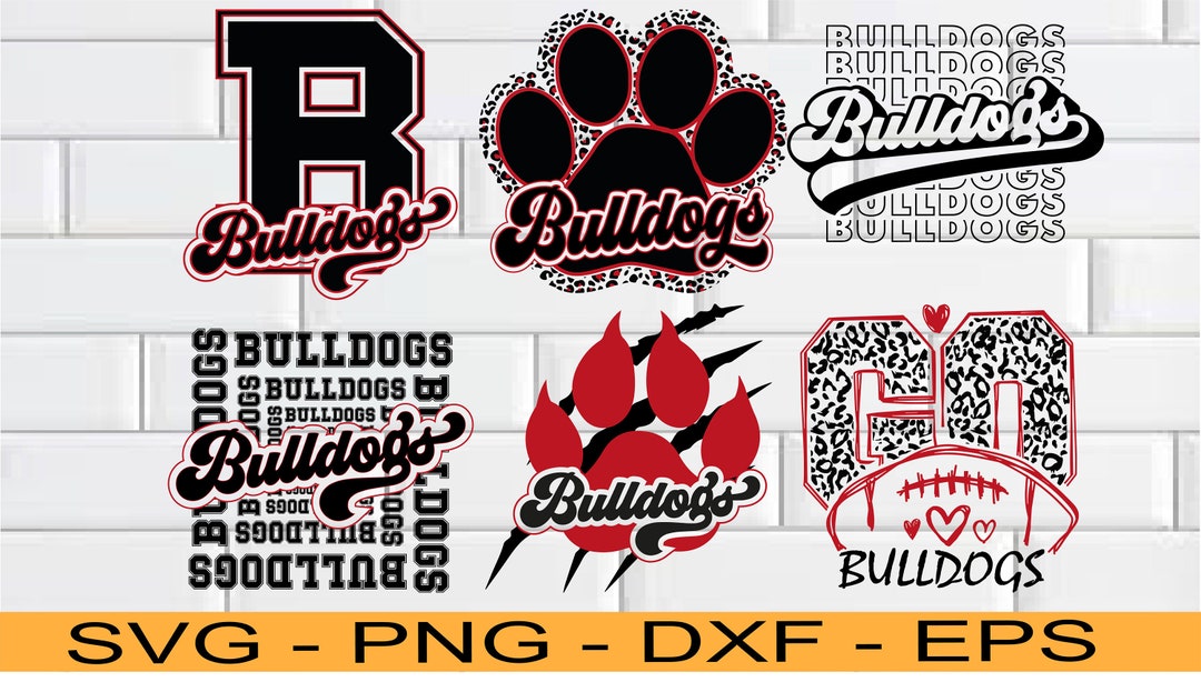 Team Mascot Svg, Bulldogs Team Svg, Stacked Bulldogs SVG, Bulldogs ...