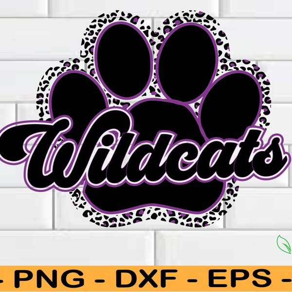 Wildcat Paw Print - Etsy