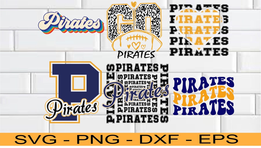 Pirates Team Mascot SVG Bundle: School Graphics (digital Files) - Etsy