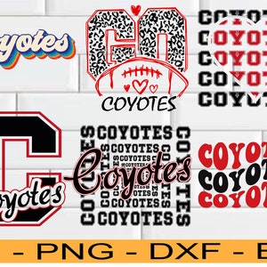Coyotes Team Mascot SVG Bundle (digital Files) - Etsy