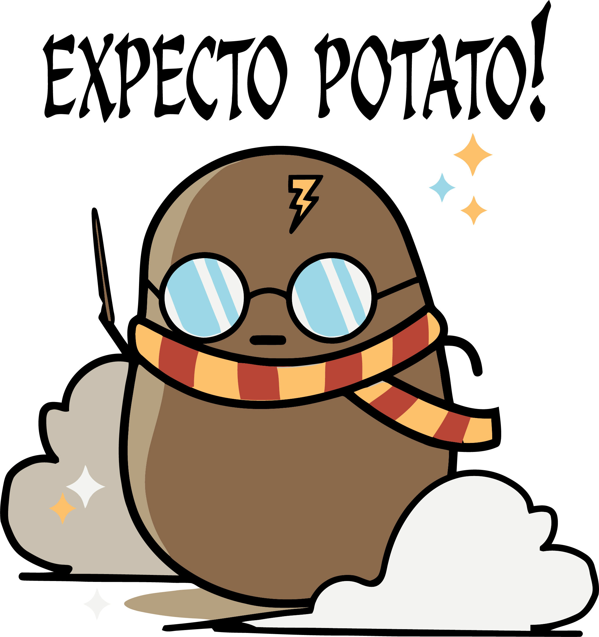 Expecto Potato Svg, Cute HP Svg, Potterhead SVG, Magic Wizard Png, HP ...