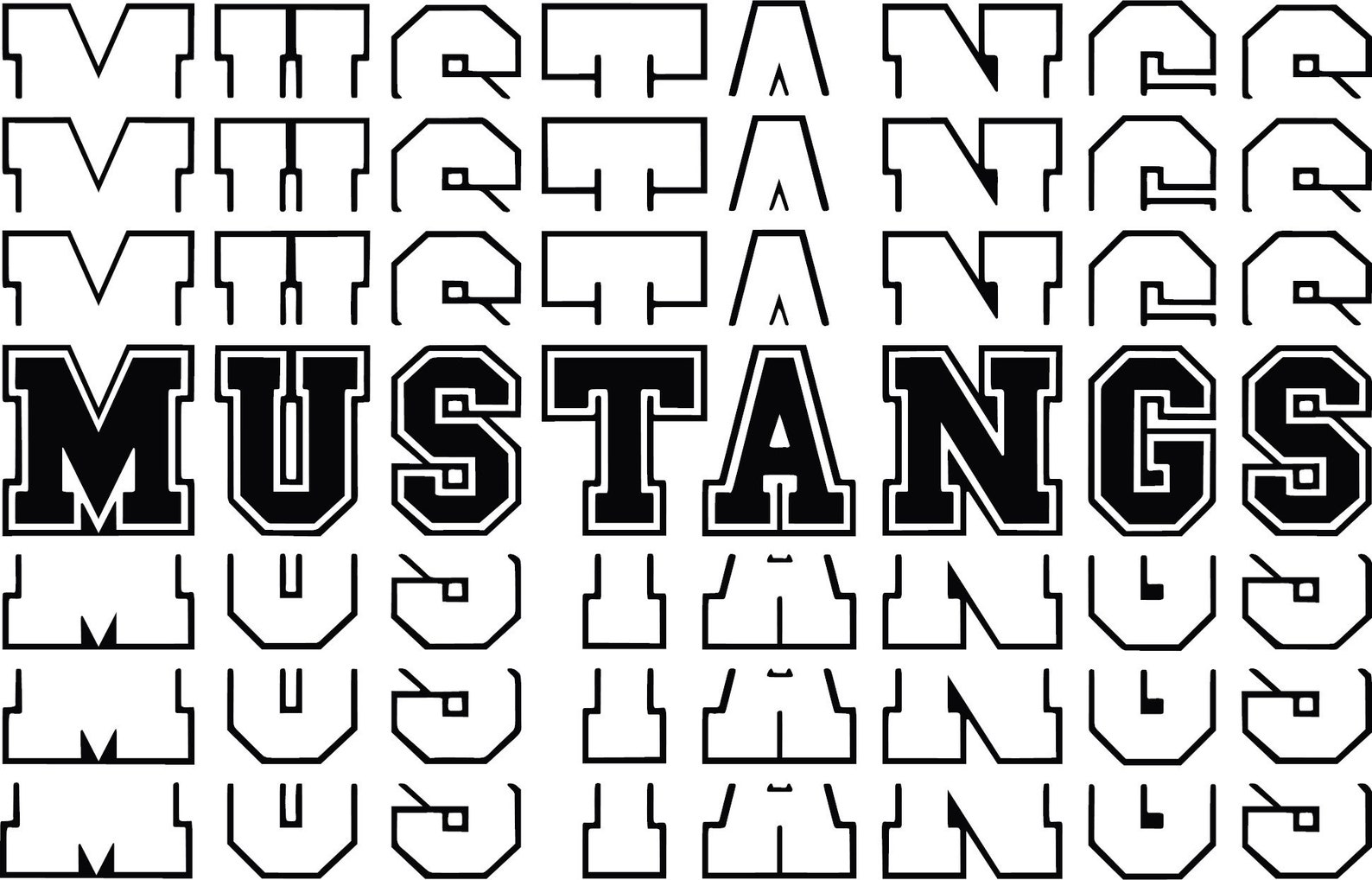 Team Mascot Svg, Mustangs Team Svg, Mustangs Football PNG, Mustangs Fan ...