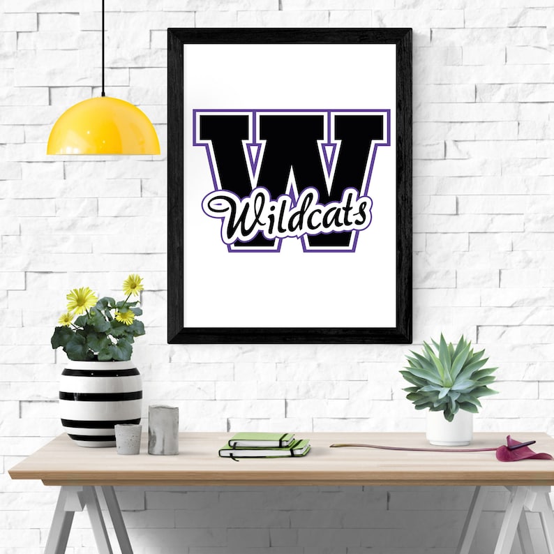 Team Mascot Svg, Wildcats Team Svg, Stacked Wildcats SVG, Wildcats ...