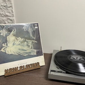 Record Display Stand, Hold up Album, Now Playing Shelf, Tabletop LP ...