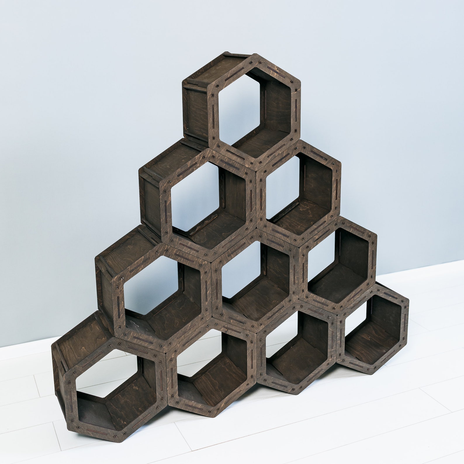 Honeycomb Hexagon Shelves, Loft Shelf, Geometric Shelves, Custom ...