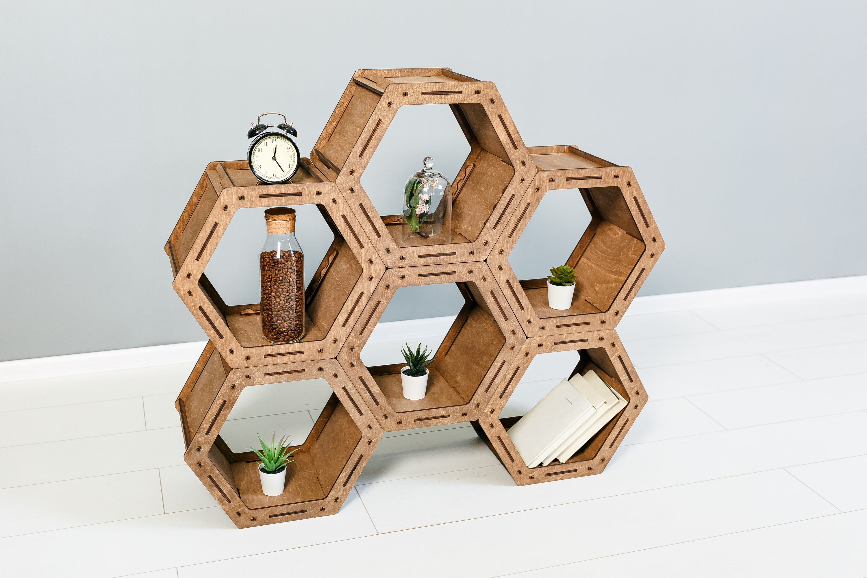 Honeycomb Shelves Large Set of Hexagon Shelves Nursery | Etsy