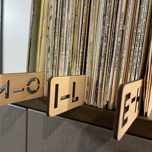 Alphabet Vinyl Record Divider, LP Separators, Organization Record ...