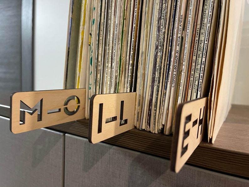 Alphabet Vinyl Record Divider LP Separators Organization - Etsy
