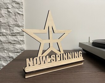 Now Spinning Hold up LP Record Display Stand Record | Etsy