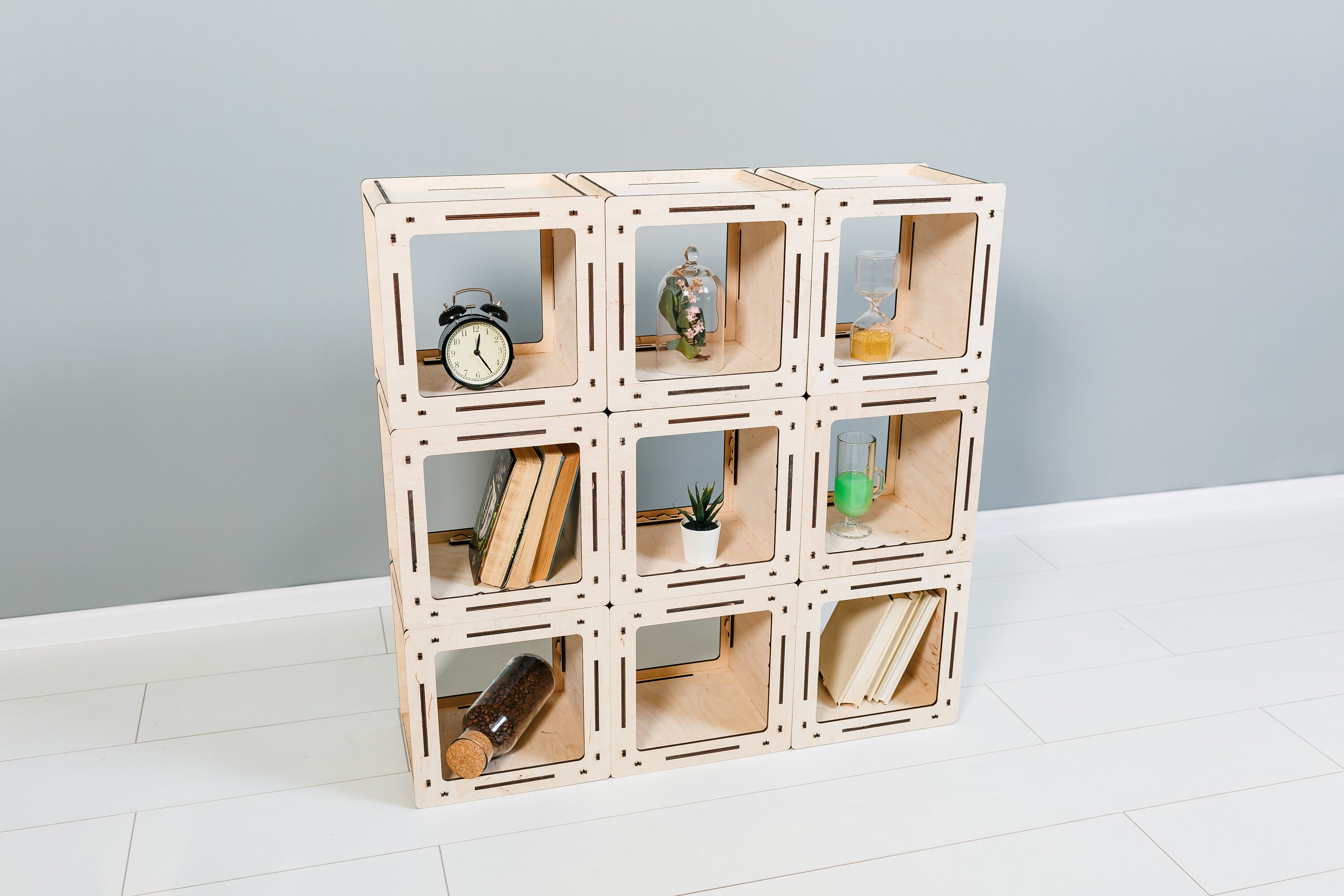 Square Shelves Loft Shelf Geometric Shelves Custom | Etsy