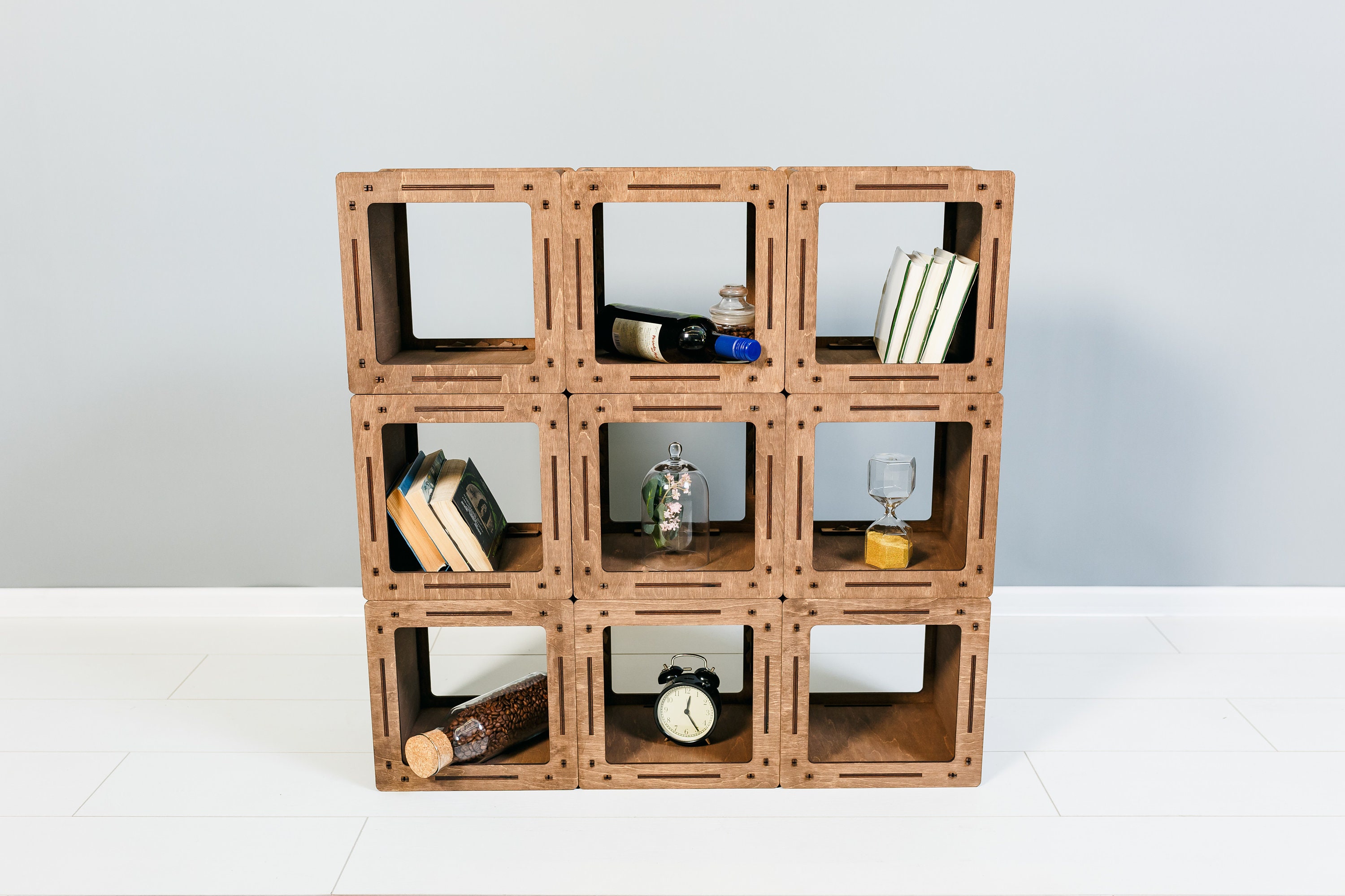 Square Shelves, Loft Shelf, Geometric Shelves, Custom Bookcase ...