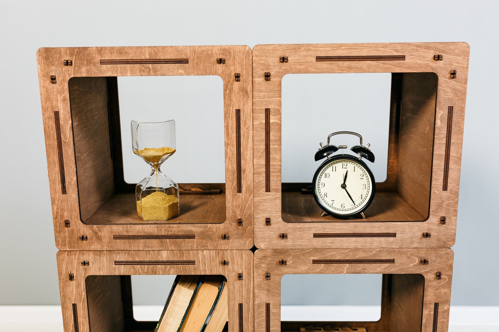 Wood Stained Box Floating Shelves Wall Cube Shelves Square - Etsy